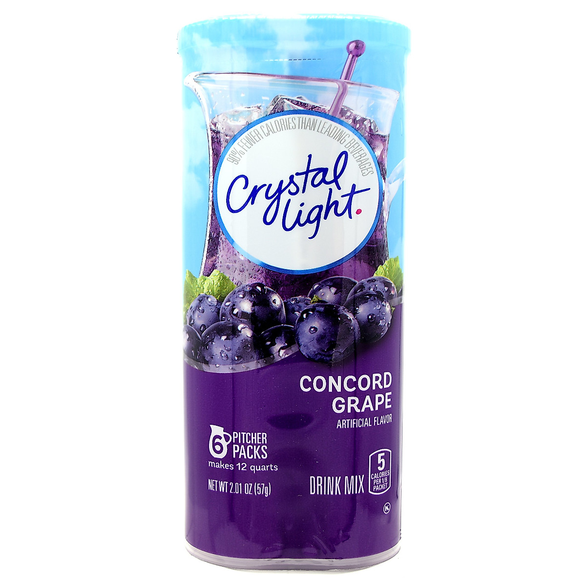 Crystal Light Concord Grape, 12-Quart Canister Canister (Pack Of 5)