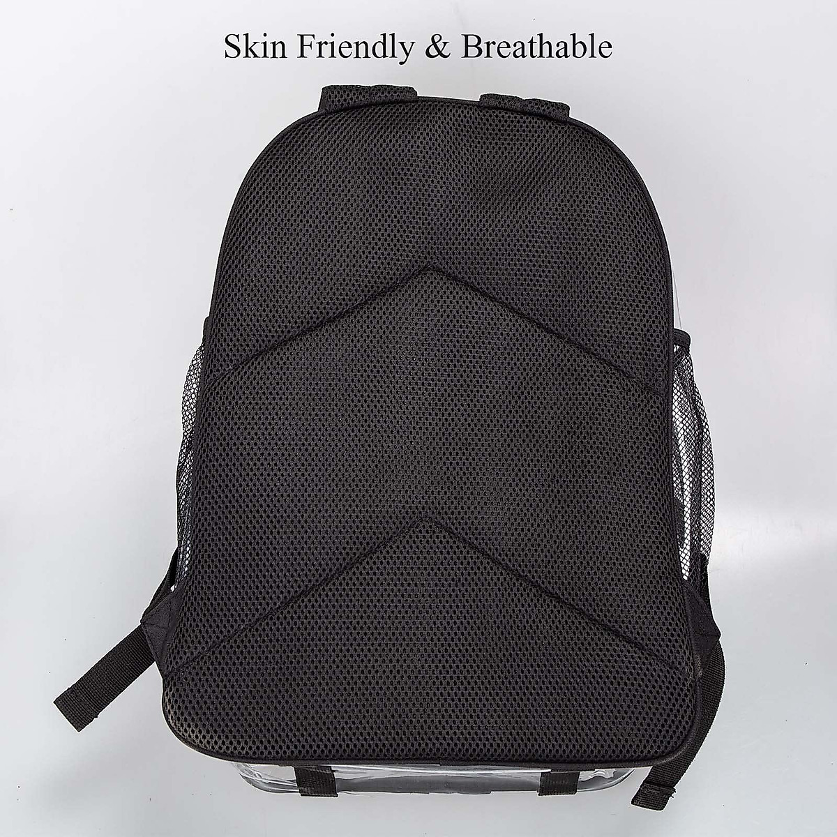 Clear Backpack, Heavy Duty Transparent See Through Bag, Waterproof Rucksack for Women Men Girls Boys to School College Security Travel Hiking Stadium Sports