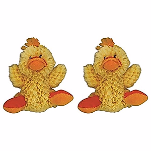 Kong Low Stuffing with Squaker dog Toy Small Color:Duck Size:Pack of 2
