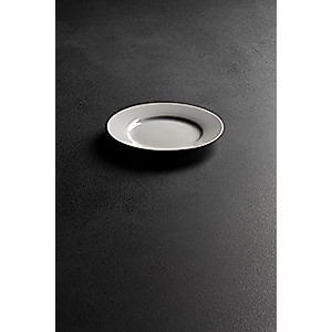 10 Strawberry Street Ceramic Simply White 6" Round Appetizer Plate, Set of 6