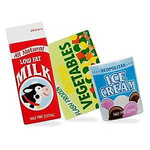 Melissa & Doug Fridge Food Wooden Play Food Set (9 pcs)