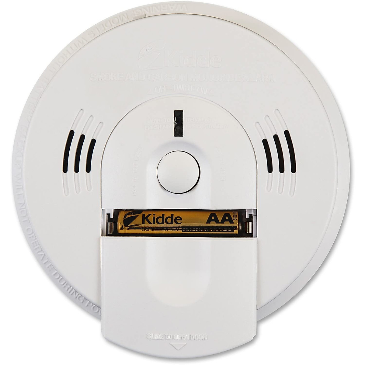 Kidde KN-COSM-BA Battery-Operated Combination Carbon Monoxide and Smoke Alarm with Talking Alarm , WHITE