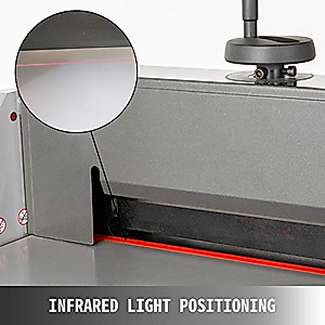 VEVOR Electric Paper Cutter 0-330 Cutting Width, Electric Paper Trimmer, 40mm Cutting Thickness, Desktop Cutting Paper Machine, Industrial Paper Cutter, Heavy Duty Paper Cutter, for Office, School