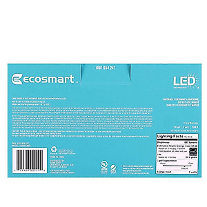 EcoSmart 65W Equivalent Day Light BR30 Dimmable LED Light Bulb (6-Pack)