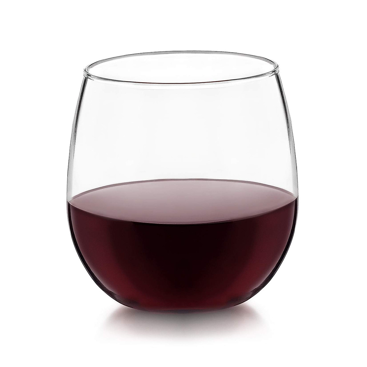 Libbey Stemless Red Wine Glasses, 16.75-ounce, Set of 8