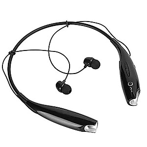 S erounder Bluetooth Headset 5.0,HV-800 HiFi Stereo Neckband Bluetooth Earphones Retractable Wireless Sports Earphone with Magnetic Earbuds for Sport,Running(Black)