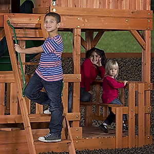 Backyard Discovery Liberty II All Cedar Wood Playset Swing Set