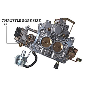 New Carburetor Two 2 Barrel Carburetor Carb 2100 2150 Compatible with Ford 289 302 351 Cu Jeep Engine with Electric Choke Replaces Motorcraft 2150 Carburetor