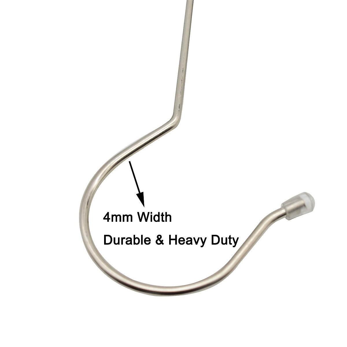 Maydahui 14PCS Extra Long S Shaped Hooks(7PCS 16 inch+7PCS 12 inch) Plant Hanging Hooks Stainless Steel Silver Hanger for Kitchenware Pergola Bird Feeder Flower Basket Indoor Outdoor Uses