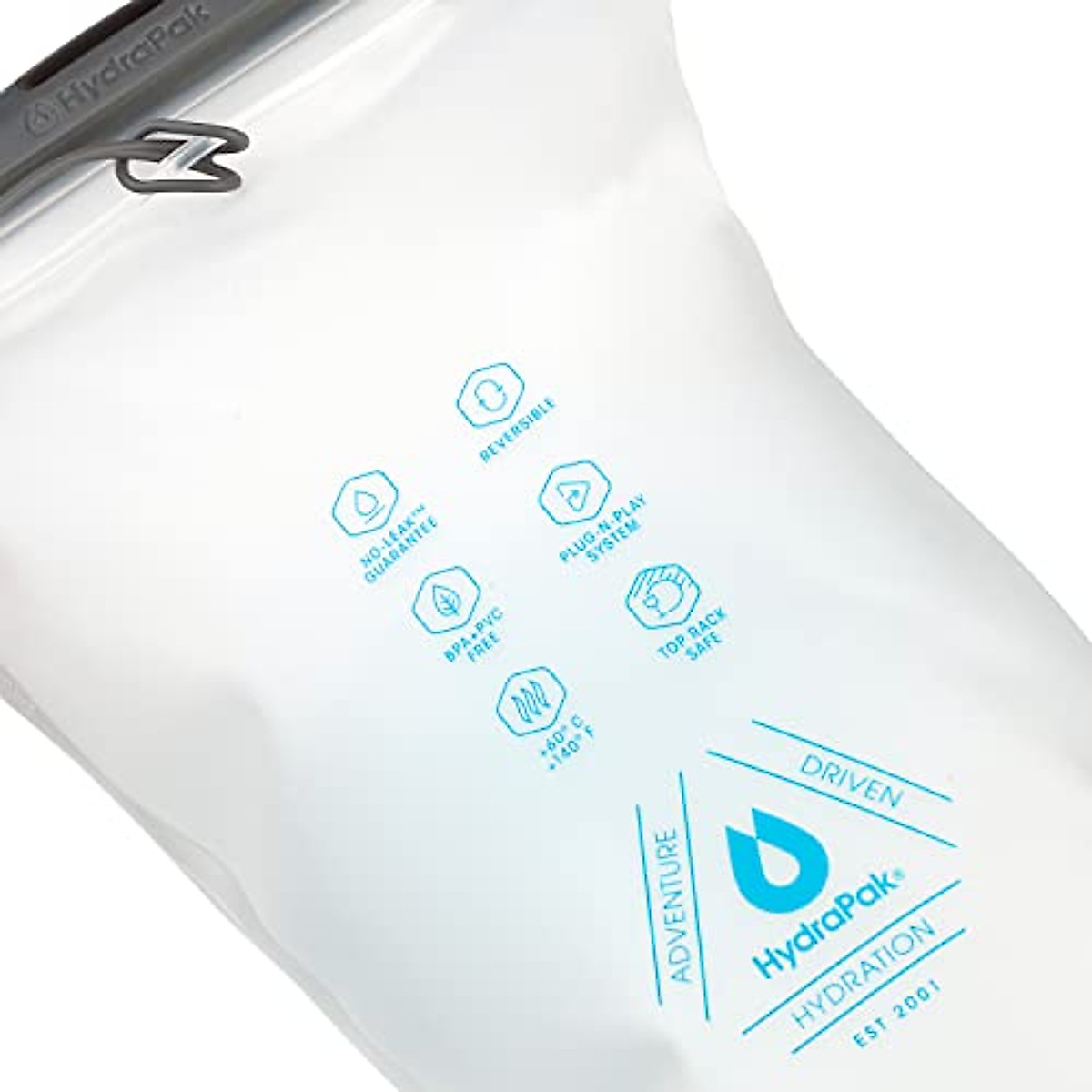 Ultimate Direction Water Reservoir, Hydration Bladder with Straw for Hiking, Running, Endurance Athletes, Made by Hydrapak, 1.5L-3.0L (2.0 Liters)