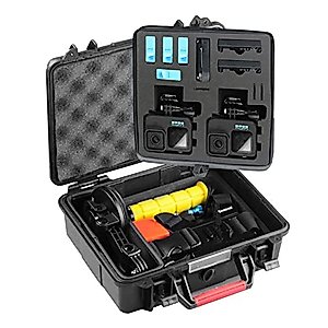 Smatree SmaCase GA500 Floaty/Water-Resist Hard Case Compatible for GoPro Hero 11/10/9,8,7,6,5,4,3 Plus, 3, 2, 1,GoPro Hero (2018),DJI Osmo Action, 7.9 Liter Update(Camera and Accessories Not Included)