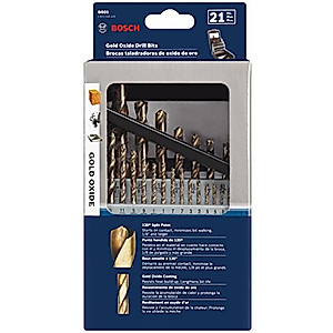 BOSCH GO21 21 Pc. Gold Oxide Drill Bit Set