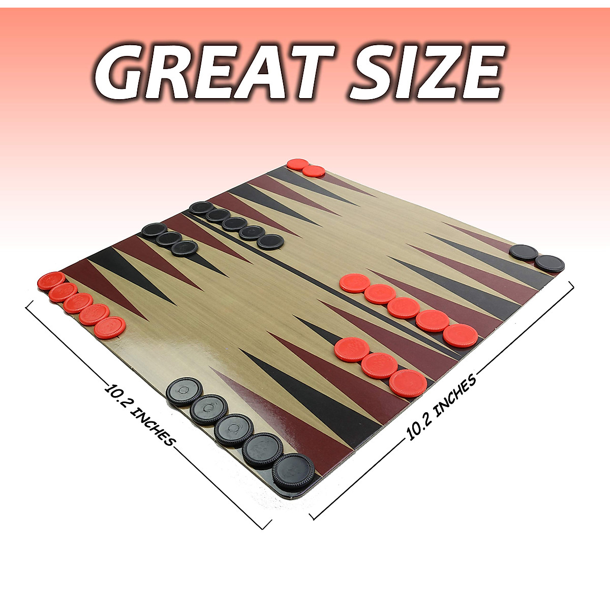 Board Game Set - 10 in 1 Board Games Collection - Chess, Checkers, Chinese Checkers, Backgammon, Snake and Ladder, Ludo and More Classic Board Games for Kids