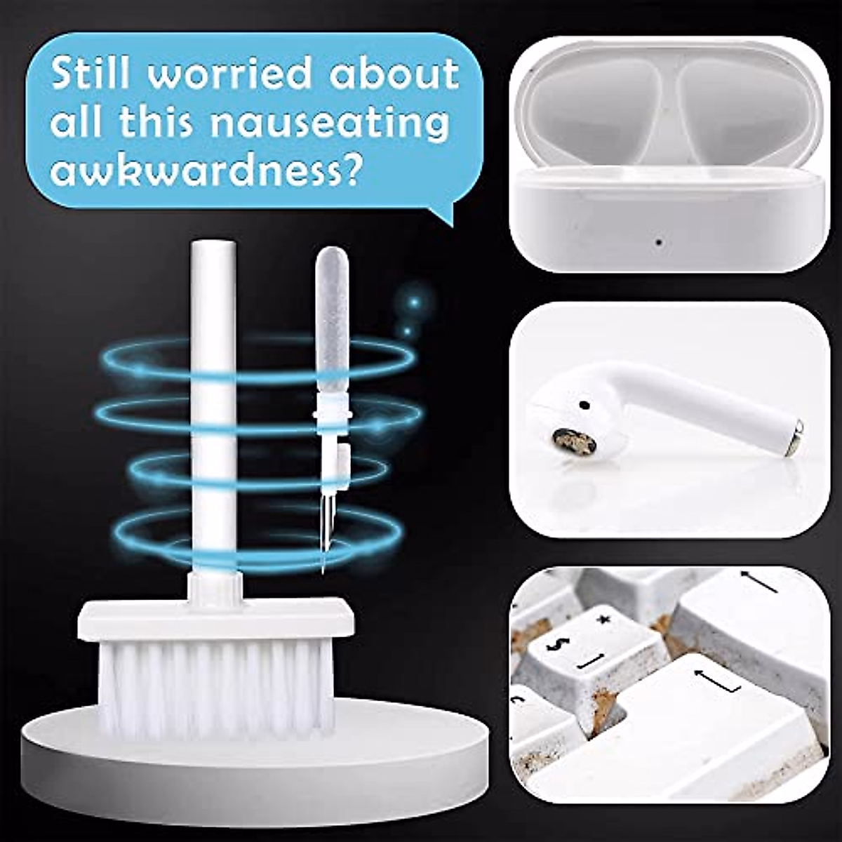 Cleaning Soft Brush Keyboard Cleaner 5-in-1 Multi-Function Computer Cleaning Tools Kit