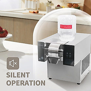 Generic Mvckyi Snowflake Ice Machine Commercial Ice Shaver Machine, Korean Shaved Ice Machine Commercial Snowflake Ice Maker, 176lbs/Day Snow Cone Machine, Fast Cooling, for Snack Bar, Ice Cream Shop