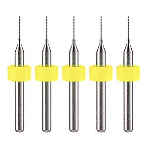WayinTop 50pcs PCB Drill Bits Set Spiral Flute Carbide 0.3mm-1.2mm for Print Circuit Board Stone Dremel Jewelry CNC Engraving (5PCS Each)