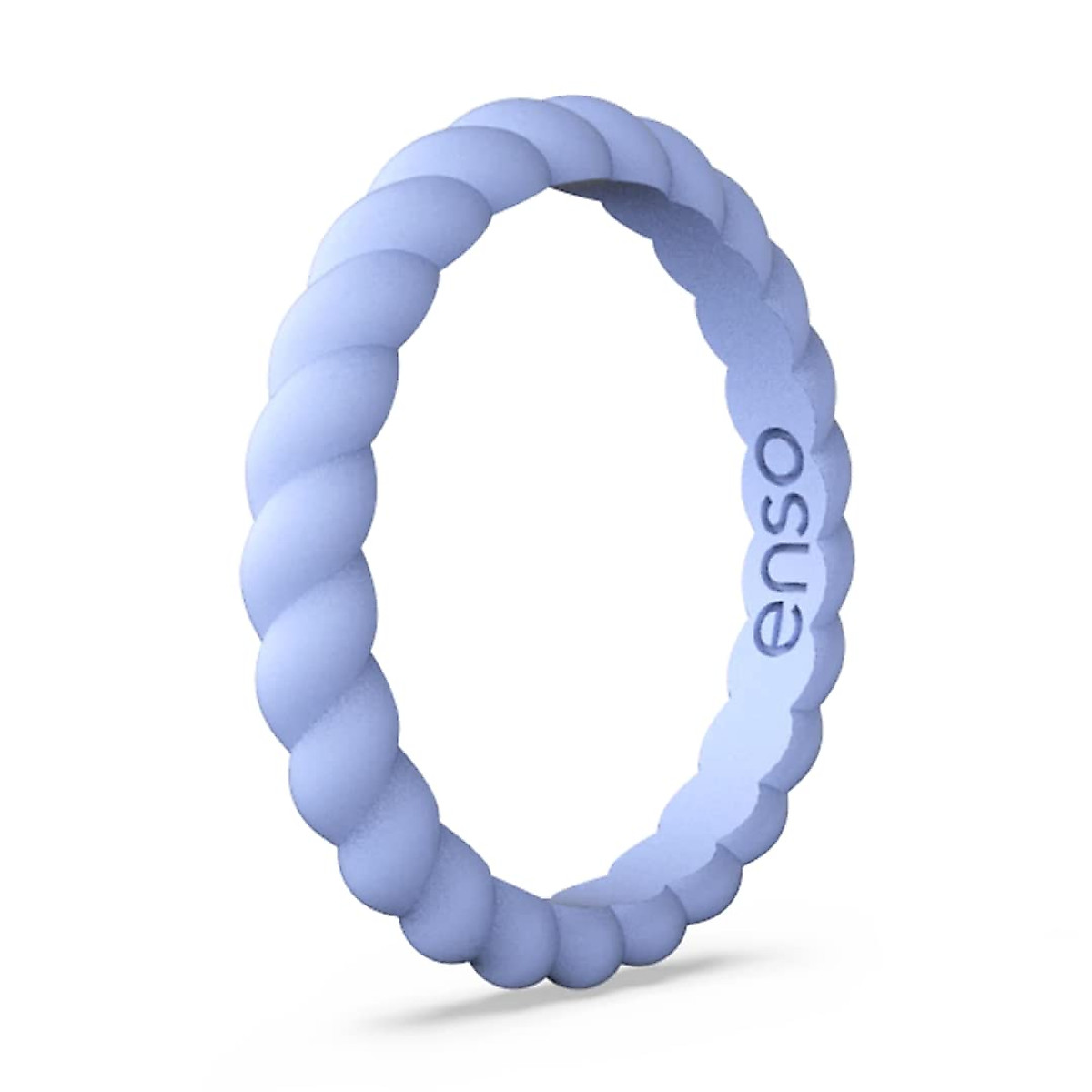 Enso Rings Braided Stackable Silicone Ring - Ocean Breeze - 7