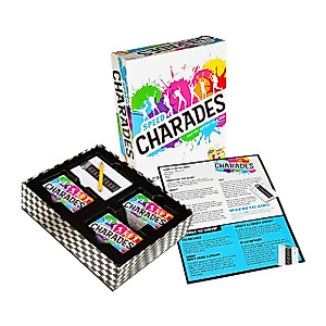 Speed Charades Party Game - Charades Board Game - Includes 1400 Charades - Perfect for Groups and Family Game Nights