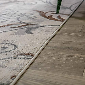 SUPERIOR Briony Area Rug, 6' x 9', Hazelnut