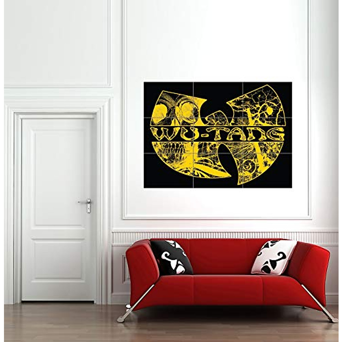 Doppelganger33 LTD Wu Tang Hip Hop Rap Clan Custom Work Wall Art Multi Panel Poster Print 50x35 inches