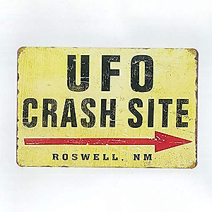 NC Fallout Shelter Vintage Metal Tin Sign Garage Decor Man Cave Sign Tin Sign Vintage Retro Area UFO Waring Signs Outdoor Street Garage Metal Aluminum Tin Sign