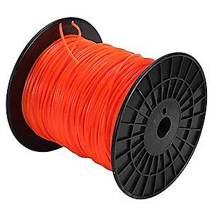 BlueNatHxRPR Square 2.4 mm/0.095" Square 3 Pound Spool String Trimmer Line Weed Eater Line 660 Feet/200 Meters Length