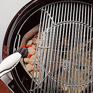 Charcoal Basket Briquet Holders/Ash Catcher and One-Touch Cleaning System Accessories for 22-1/2" Weber Kettle Grill,Replacement Parts for Weber Charcoal, Master Touch Series Grills,Stainless Steel