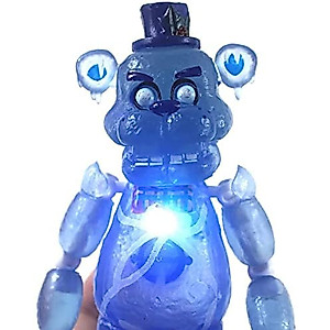 MOV Lightening Toy Security Breach Series Foxy Bonnie Fazbear PVC Action Figures Models Dolls Birthday Gift Toys for Kids (d)