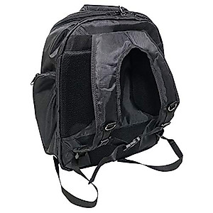 Rockville DJ Laptop/Gear Travel Backpack Bag w/ Headphone Compartment+Dividers, Black