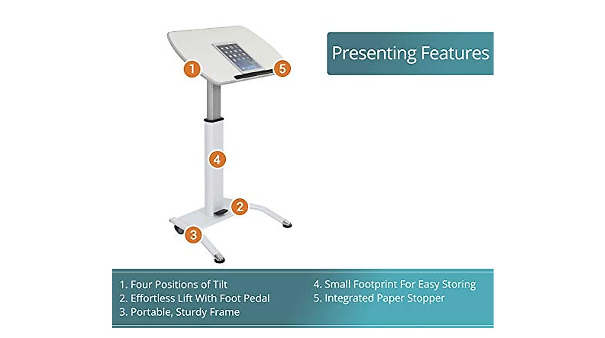 Adjustable Height Lectern - Stand Up Desk Store