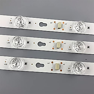 SBOJI L40P1A-F Light Bar TOT-40D2900-3X8-3030C YHA-4C-LB4008-YH07J Total Length 69CM 3 Light Bars Compatible with TCL Light Strip