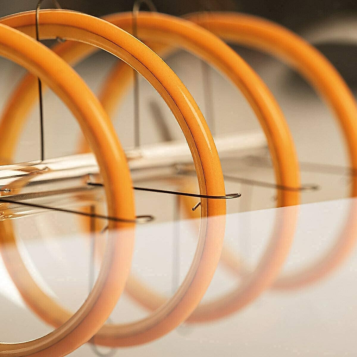 Vintage LED Spiral Filament Bulb T14, E26 Base, 4W Equivalent, 40W Warm White, 2200K, Dimmable, AC120V, 400LM, Amber Glass, Pack of 4