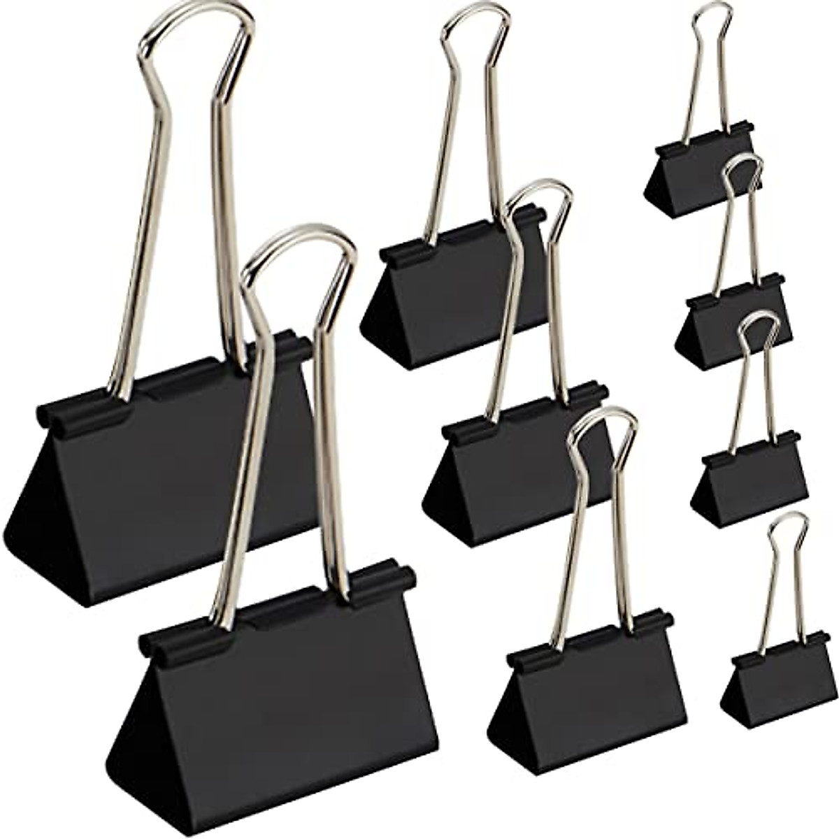 40pcs 0.75 inch Binder Clips Paper Clamps, Paper Binder Clips, Binder Clips Small Size, Small Paper Clips, Office Clips (Small)