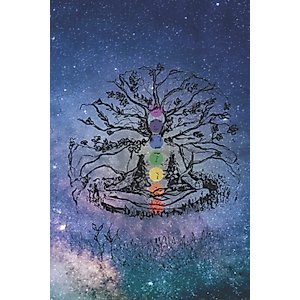 Chakra Notebook: Cute A5 Spirituality Chakra/Tree/Meditation/Body/Energy/Balance Notebook/Notes/Journal/Journaling/Diary Lined/Ruled Paper/100 pages/Premium/Classic/Design/Rainbow/Gift/Gifts