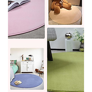 Chair Mat Office Protector for Hardwood Floors, Low Pile Non Slip Multi-Purpose Plush Desk Chair Mat Rug,Soft Durable Carpet Mat,Round Home Office Computer Floor Protector Mat