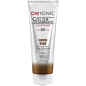 CHI Color Illuminate Conditioner, Helps Maintain Fresh Color In Natural & Color-Treated Hair, Sulfate, Paraben, & Cruelty-Free, Coffee Bean, 8.5 Oz