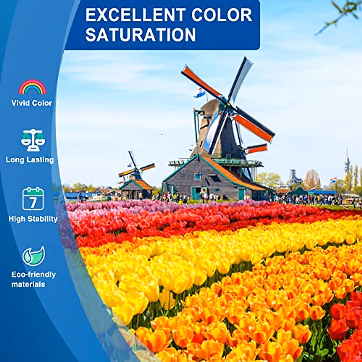 Drnoae Compatible GI-20 Ink Bottles Replacement for GI-20 GI20 Ink Bottles Refills Kit for Canon PIXMA G6020 G7020 G5020 MegaTank Printer - 4 Pack (Black, Cyan, Magenta, Yellow)