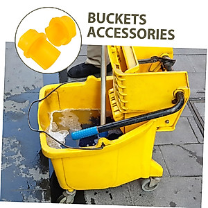 SOLUSTRE 1 Pair Yellow Mop Wringer Down Press Wringer Mop Bucket Wringer Only Mop Strainer Industrial Cleaning Accessories for Commercial Floor Mopping Buckets