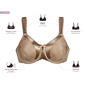 Bali Women's Bali Tracings Minimizer Underwire Bra, Nude,38DD