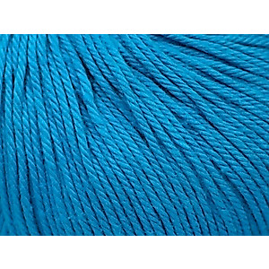 Lot of 8 Skeins Ice Yarns Baby Cotton (100% Giza Cotton) Yarn Blue