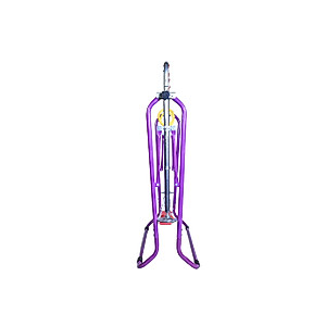 5 Star TD Gymnastics Bar Horizontal Kip Bar w 2x6 Tri Fold Mat Junior Training Adjustable Height Jungle Gym Children Training Monkey Bars Climbing Tower Playground Balance Bar Gymnasts (Purple)