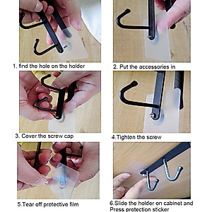 Mug Holder,Coffee Cup Holder,Kitchen Utensil Storage Hook,Cabinet Storage Hook,Wall Mounted Home Storage Hooks for Pots,Pans,Spoons,Spatulas,and Cooking Accessories and Other Kitchen Hardware-2 Pcs