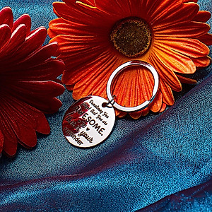 6 Pcs Inspirational Keychain Friendship Employee Appreciation Gift Coworker Gifts Teamwork Sometimes You Forget You're Awesome Best Friend Keychain Funny Gift for Women Men Birthday Graduation