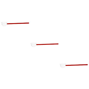 Luxshiny 3pcs Glass Spoon Silicone Cooking Utensils Kung Fu Tea Spade Espresso Cooking Spoon Clear Jam Spoons Soup Spoons Stainless Steel Drink Stirrers Honey Spoons Ladle Japanese-style