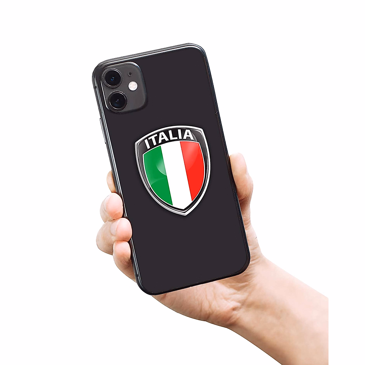 Biomar Labs 2 x 3D Domed Silicone Stickers Decals Car Motorcycle National Italy Italian Flag F 148