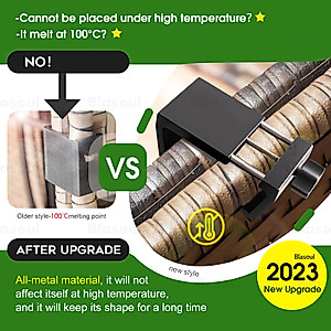 Blasoul Adjustable Sectional Couch Connectors(Suit for Tube Length 1-2.5in)4pcs Small Aluminum Alloy Patio Furniture Clips,H:1.37in*W:1.45in,Without Damaging Rattan and Easy to Keep Furniture Together