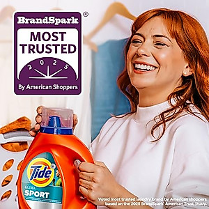 Tide Plus Febreze Sport Odor Defense Liquid Laundry Detergent Soap, HE Compatible, 94 Loads, 132 fl oz