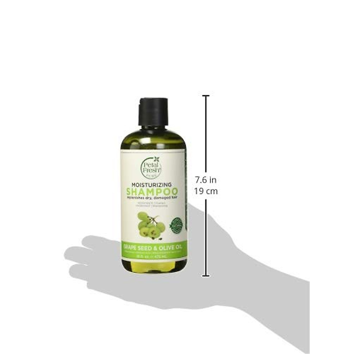 Bio Creative Lab Petal Fresh Shampoo, Grape Seed and Olive Oil, 16 Ounce