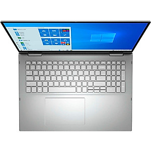 Dell Newest Inspiron 7000 2-in-1 Convertible Laptop, 17" QHD+ 2K Touch Display, Intel Core i7-1165G7, 32 GB RAM, 2TB PCIe SSD, Intel Iris Xe, Webcam, Backlit KB, FP Reader, Windows 10, Silver