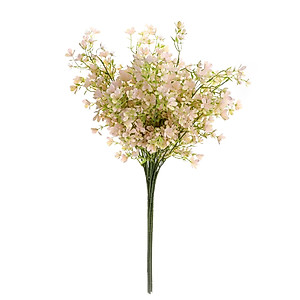 Grand Verde 29” Blush-Pink Plastic Flowers Artificial Bouquet Faux Greenery Long Stems for Tall Vase, DIY Crafts Home Decoration, Bulk 5pcs